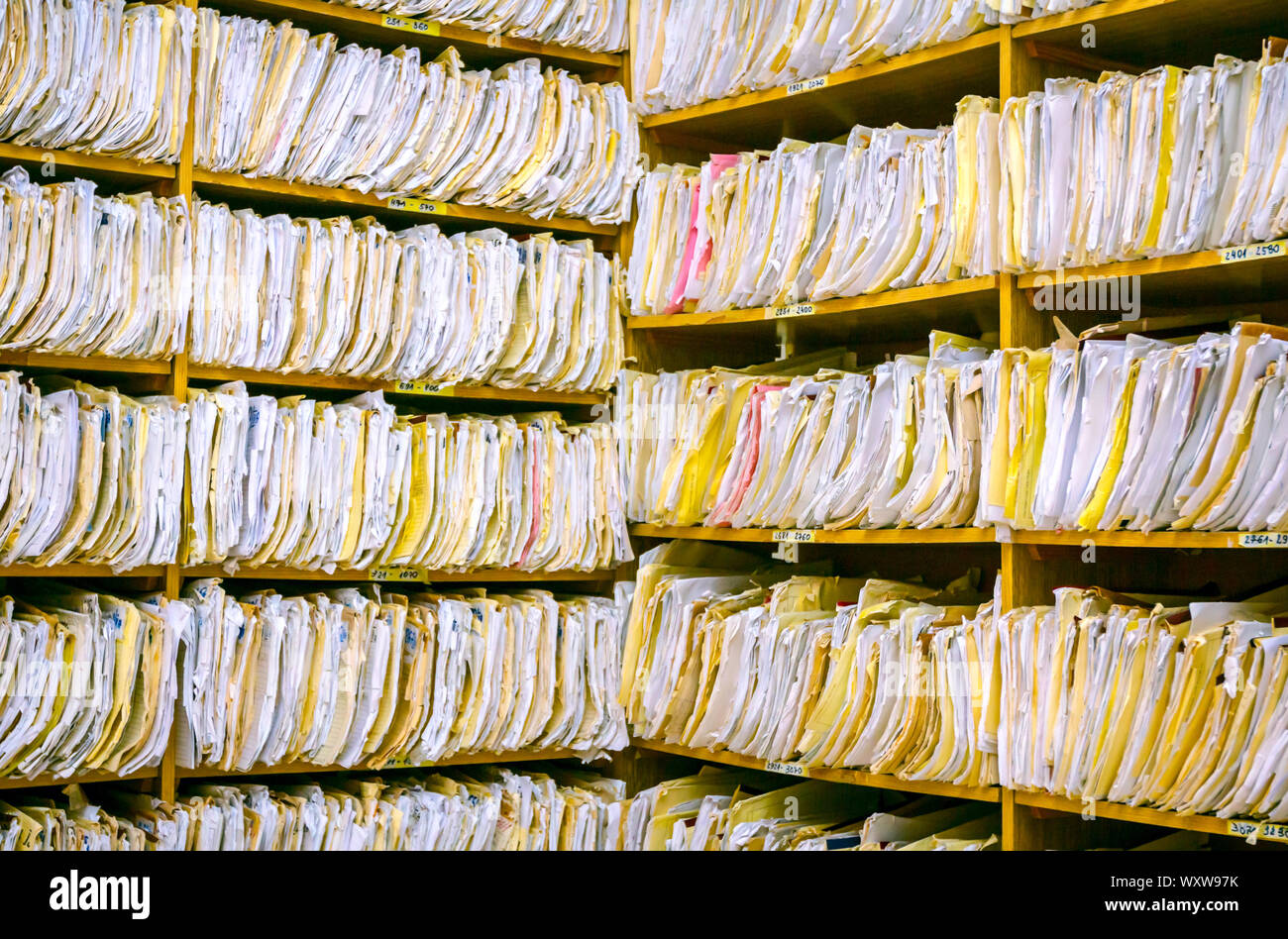 Health data files storage hi-res stock photography and images - Alamy