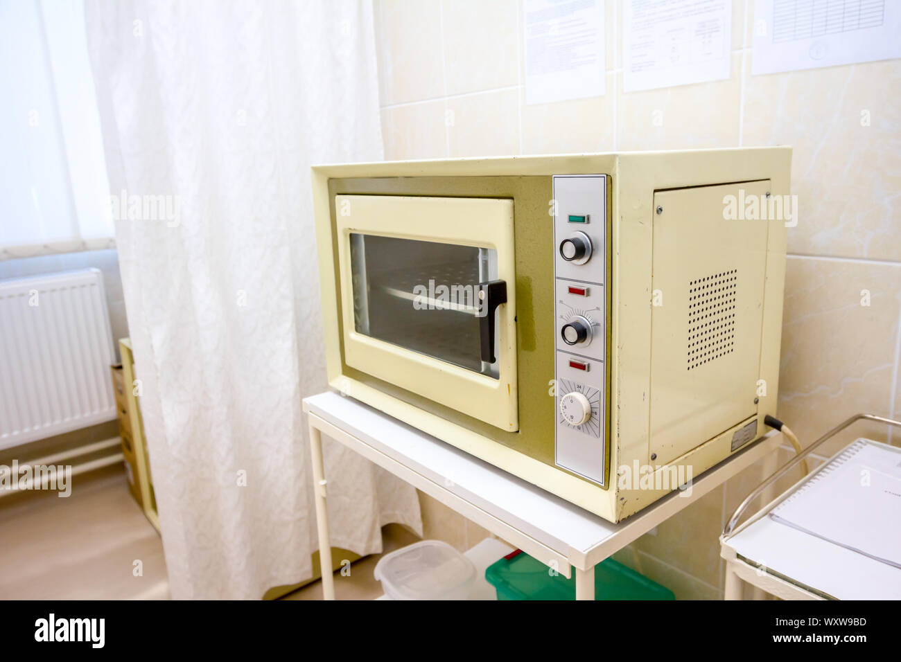 Obsolete empty autoclave for sterilizing medical surgical and other ...