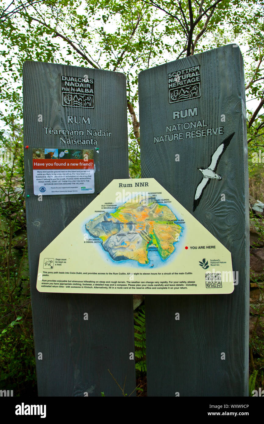 Reserva Natural Nacional. Isla Rum. Archipiélago Small Isles. Inner ...