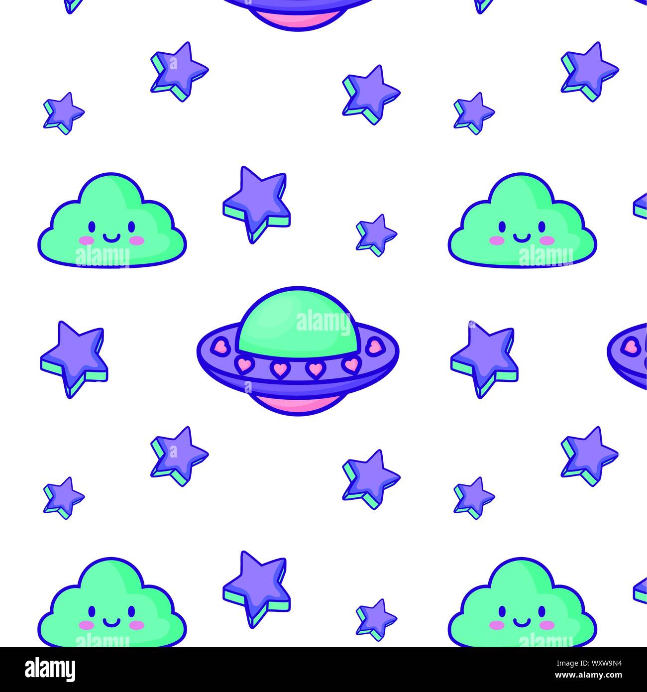 alien retro device with color pastel vector illustration design Stock ...