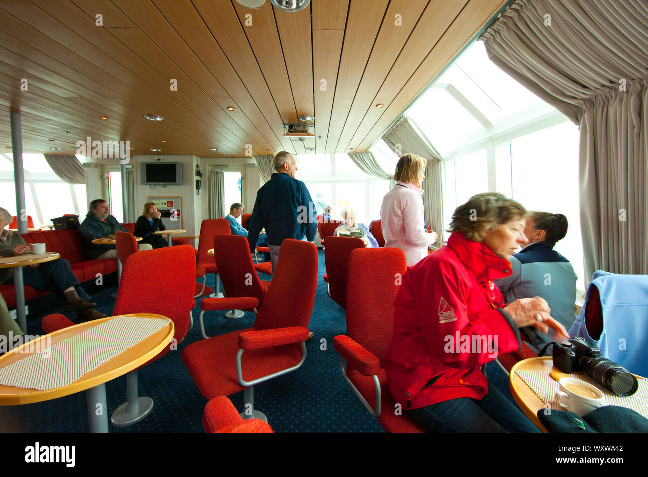 Barco M.V. Quest. Observatory Lounge Stock Photo - Alamy