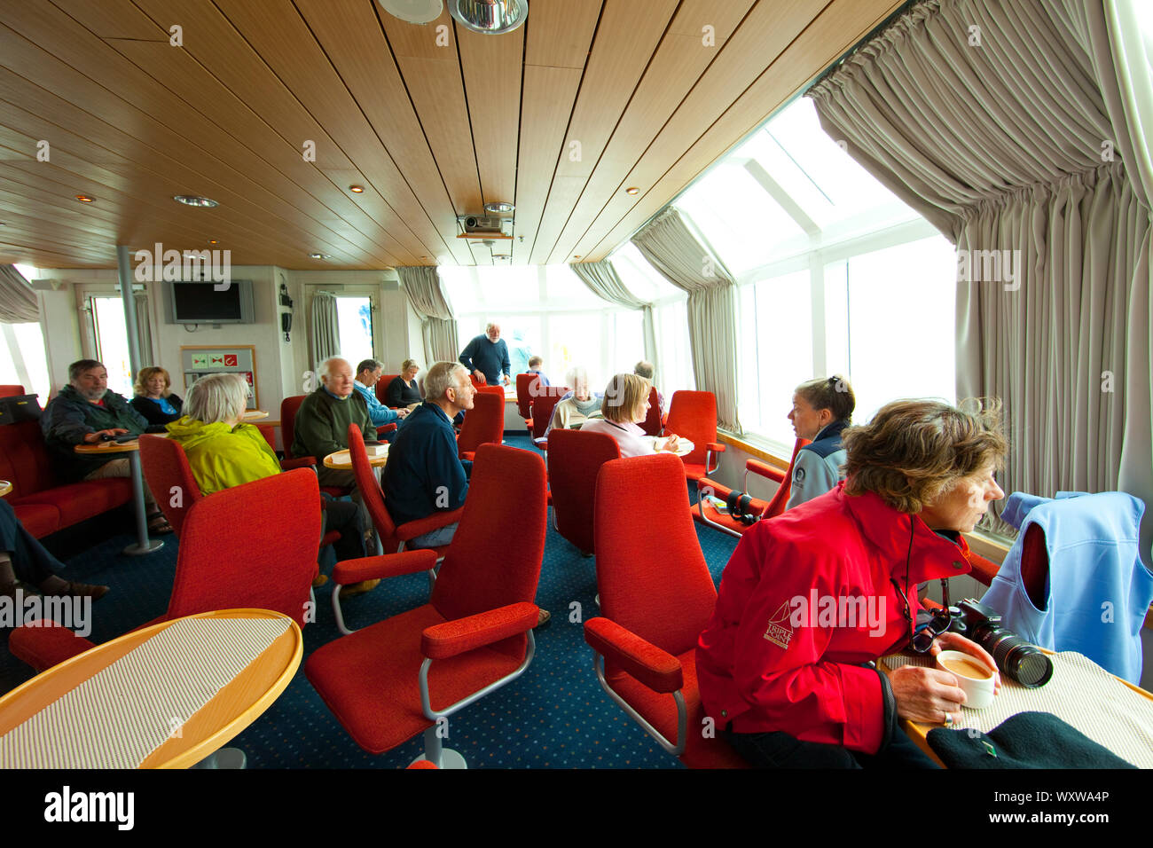 Barco M.V. Quest. Observatory Lounge Stock Photo - Alamy