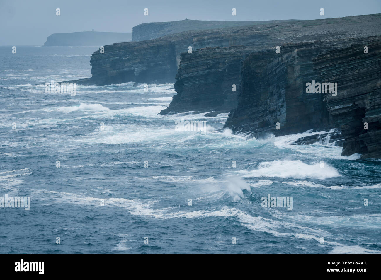 Scottish cliff ocean hi-res stock photography and images - Alamy