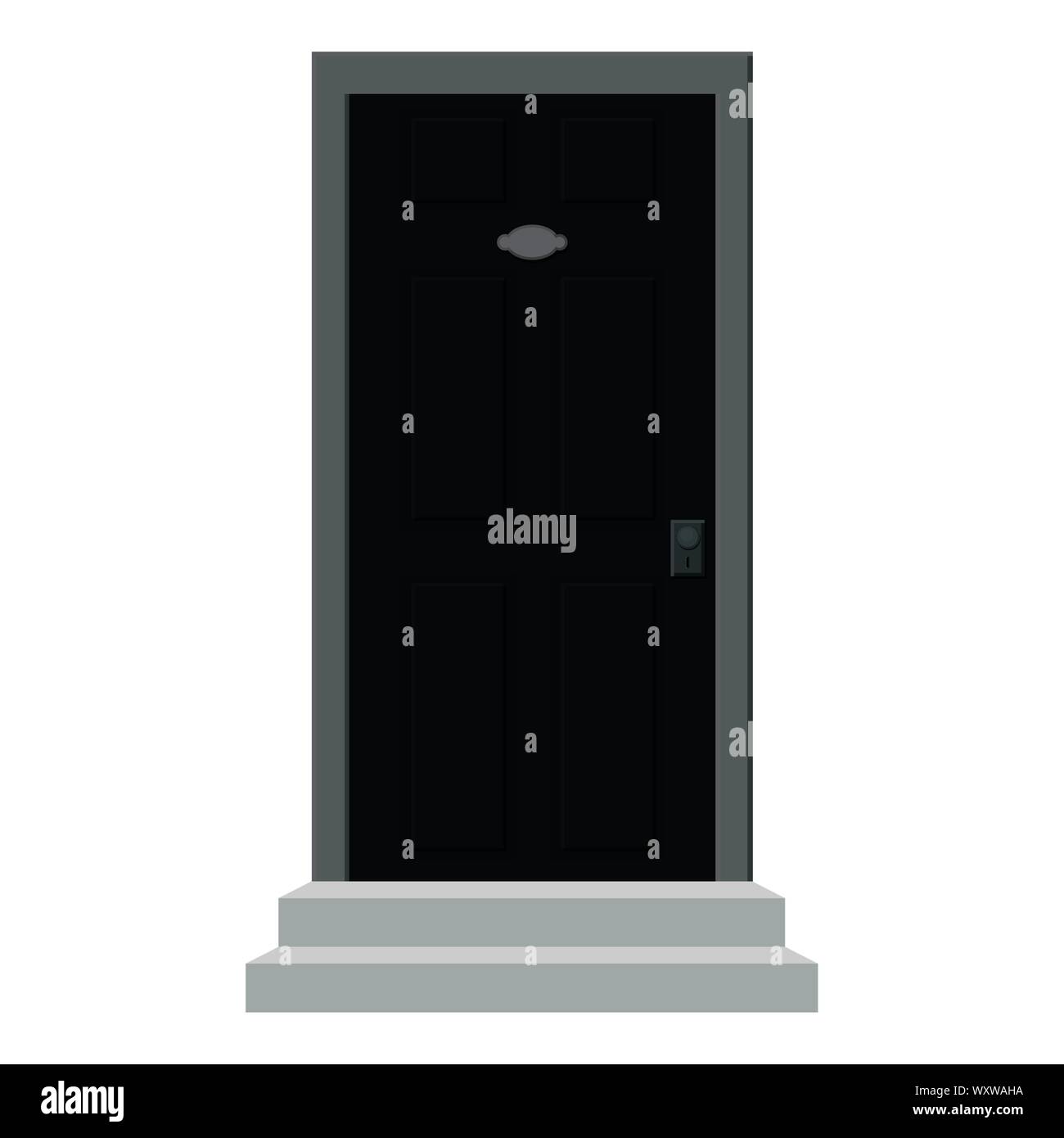 door house front isolated icon Stock Vector Image & Art - Alamy