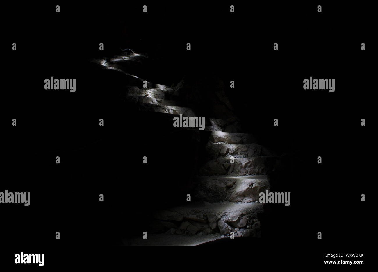 Scary dark stone steps hi-res stock photography and images - Alamy