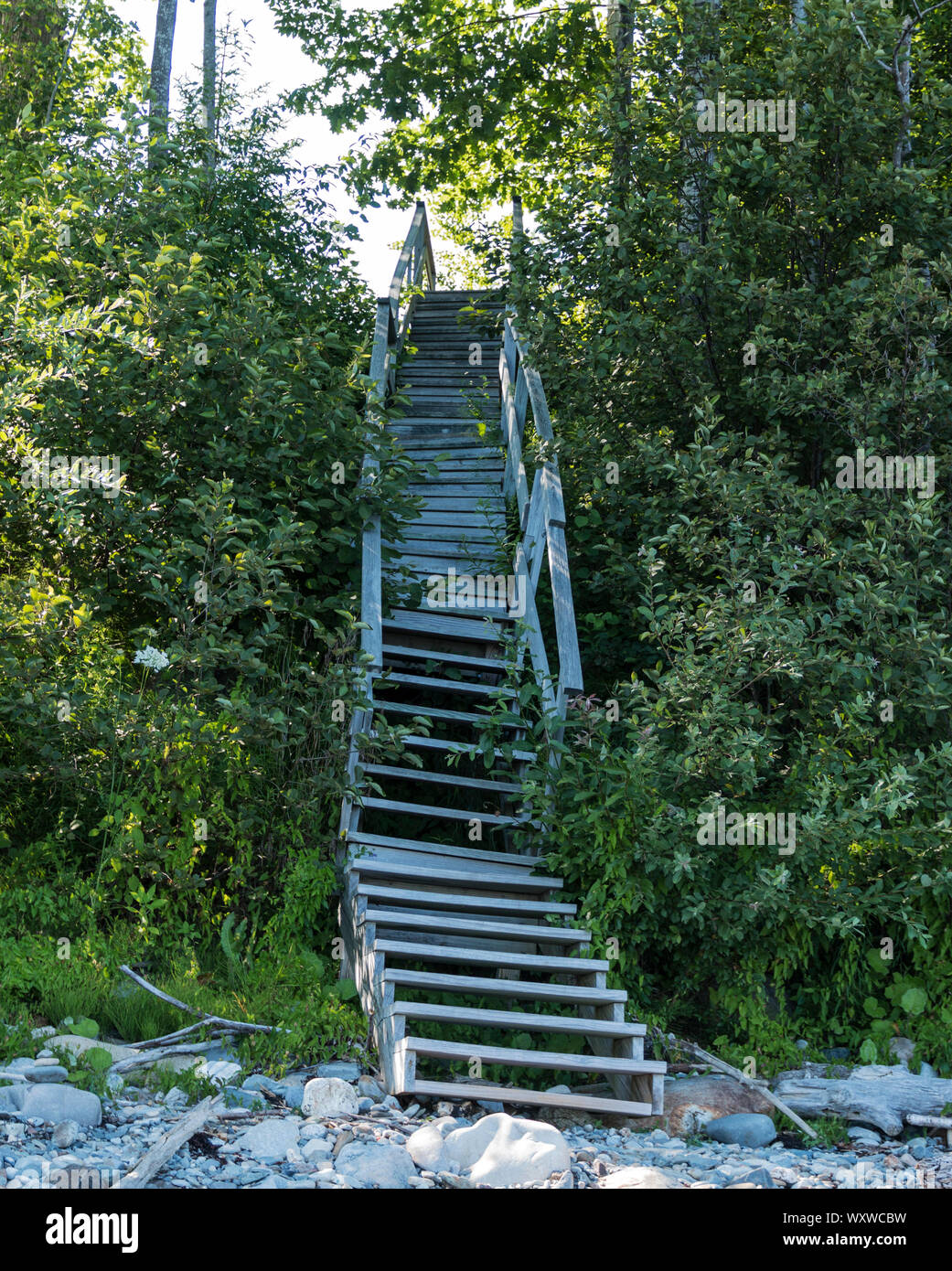 Old wooden staircase hi-res stock photography and images - Alamy