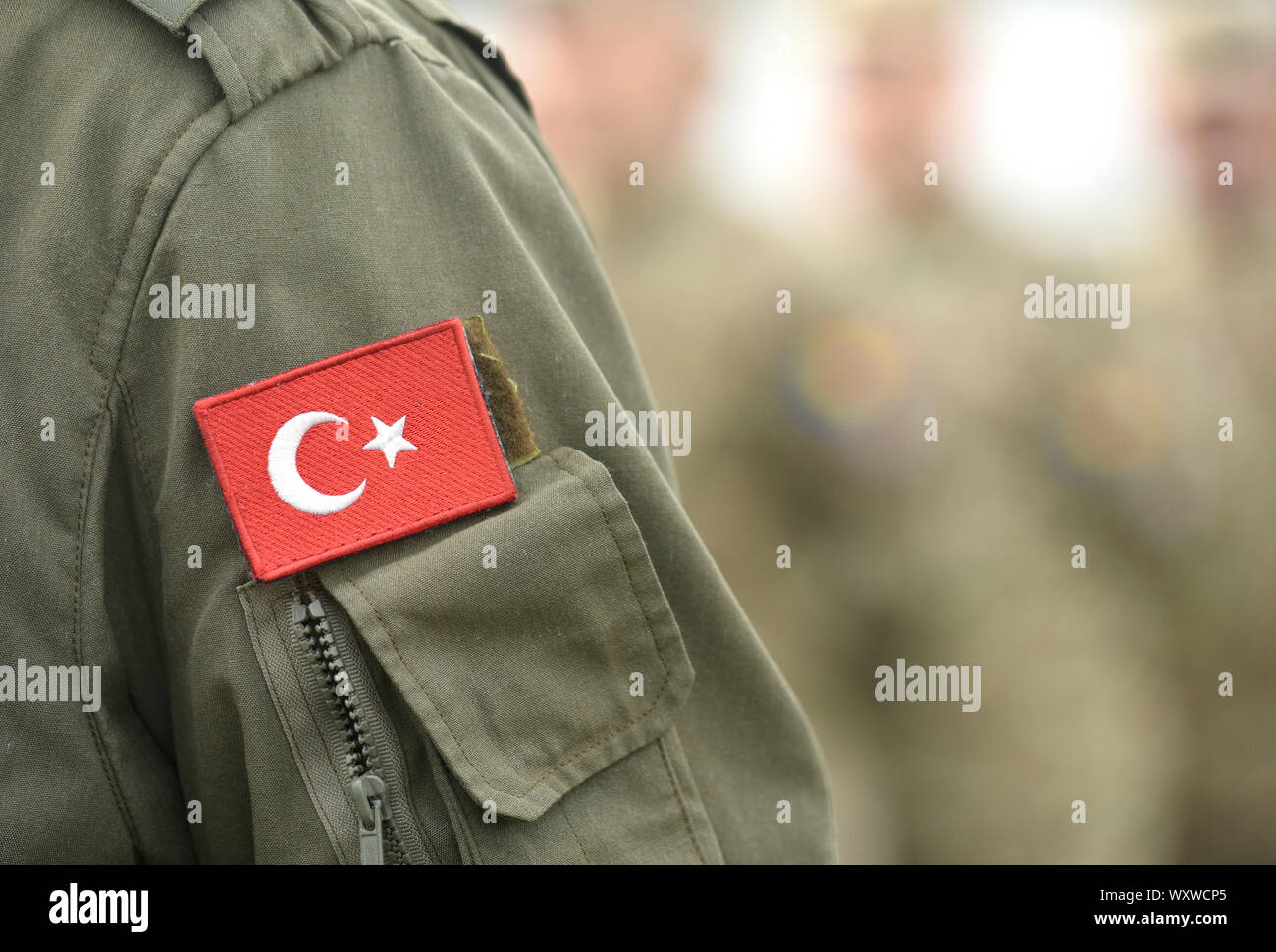Turkish army flag hi-res stock photography and images - Alamy