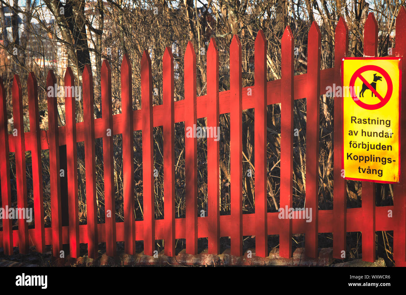 Traditional swedish fence hi-res stock photography and images - Alamy