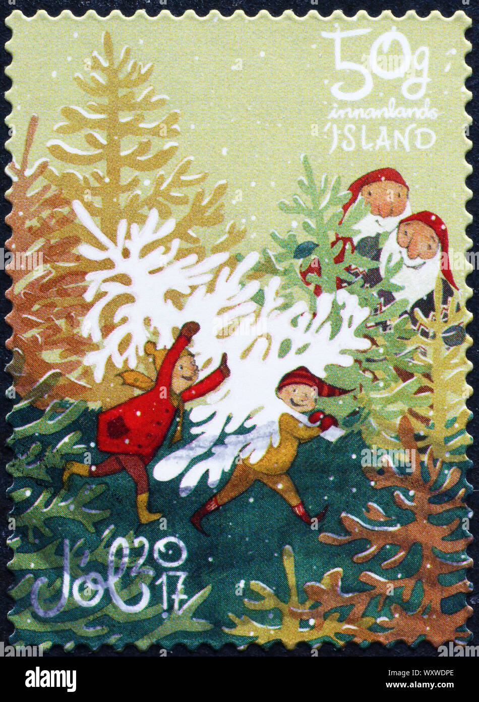Postage stamp iceland hi-res stock photography and images - Alamy