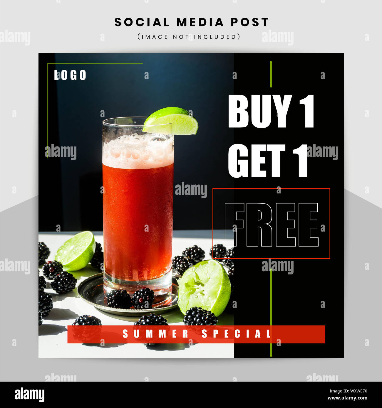Promotional template set hi-res stock photography and images - Alamy