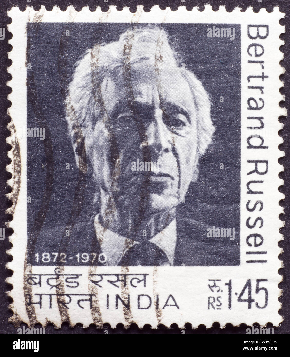 Bertrand russell stamp hi-res stock photography and images - Alamy