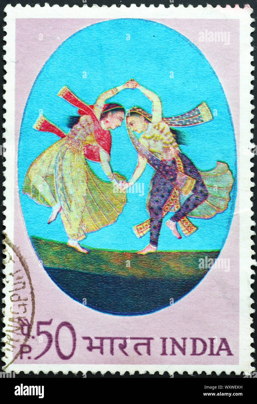 Indian dancing painting hi-res stock photography and images - Alamy