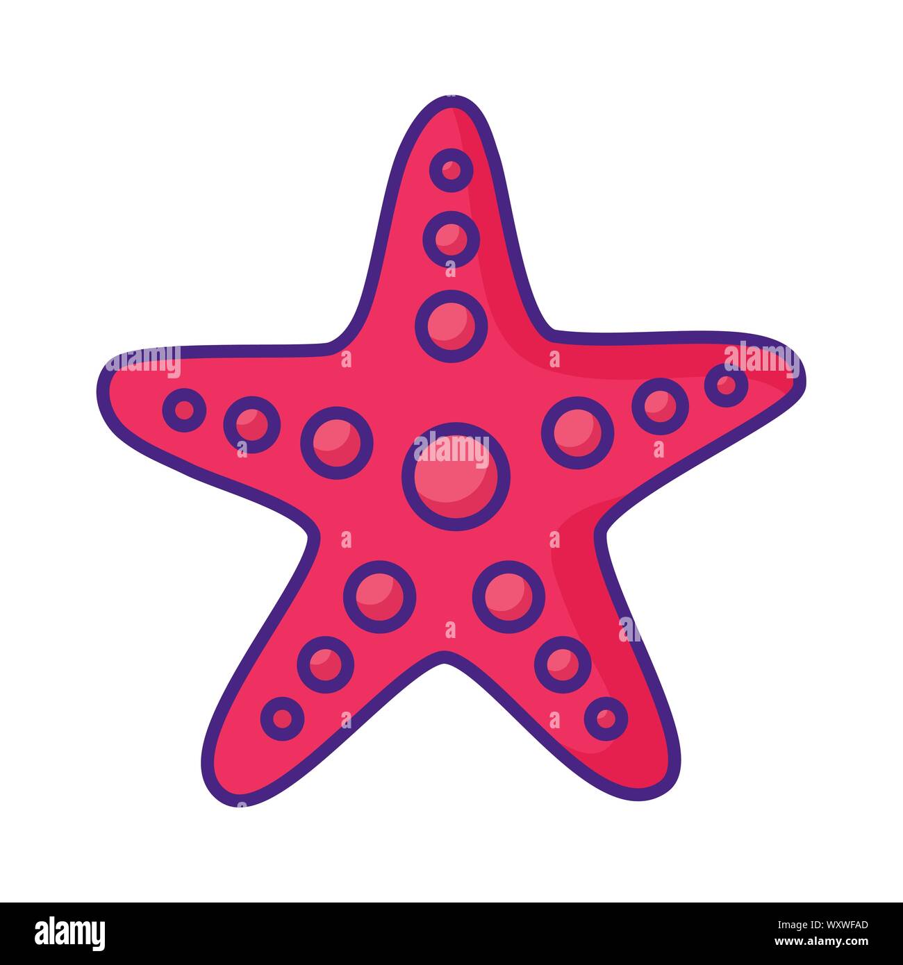 sea starfish isolated icon vector illustration design Stock Vector ...