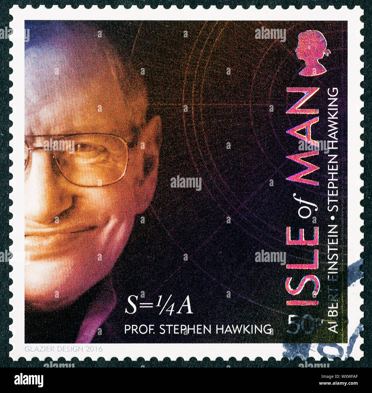 Famous scientist Stephen Hawking on postage stamp Stock Photo - Alamy