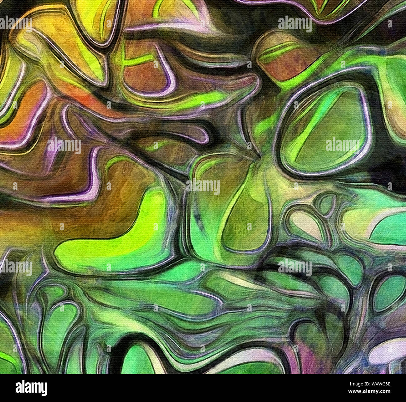 Circular Forms and Color Abstract Stock Photo - Alamy