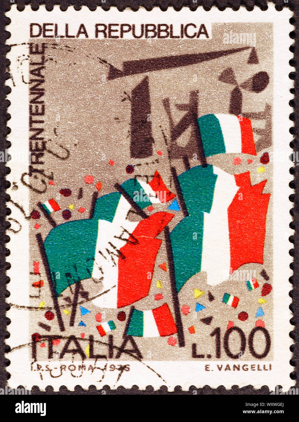 Italy postage stamp hi-res stock photography and images - Alamy