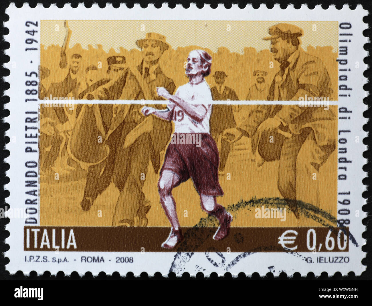 Dorando pietri postcard hi-res stock photography and images - Alamy