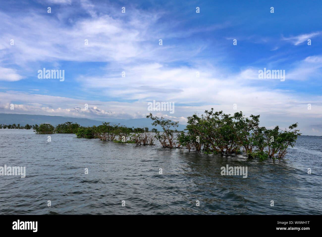 Sunamganj, Bangladesh - September 11, 2019: Tanguar haor located in the ...