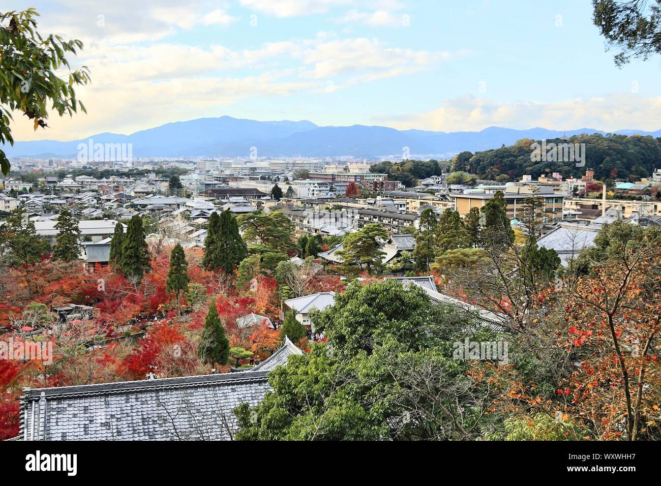 Kyoto city rooftop view hi-res stock photography and images - Alamy