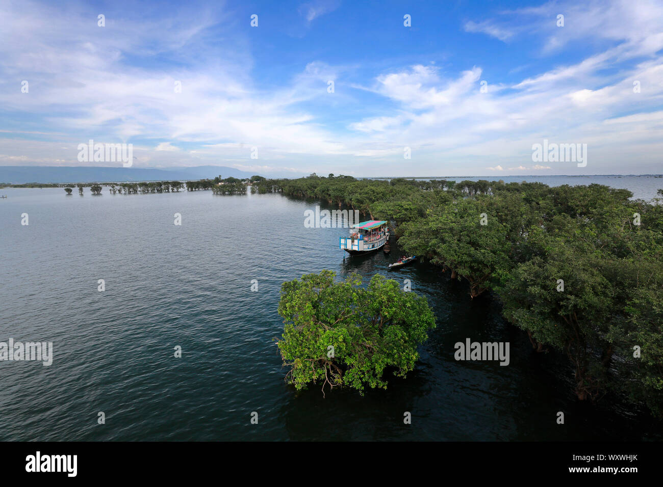 Sunamganj, Bangladesh - September 11, 2019: Tanguar haor located in the ...