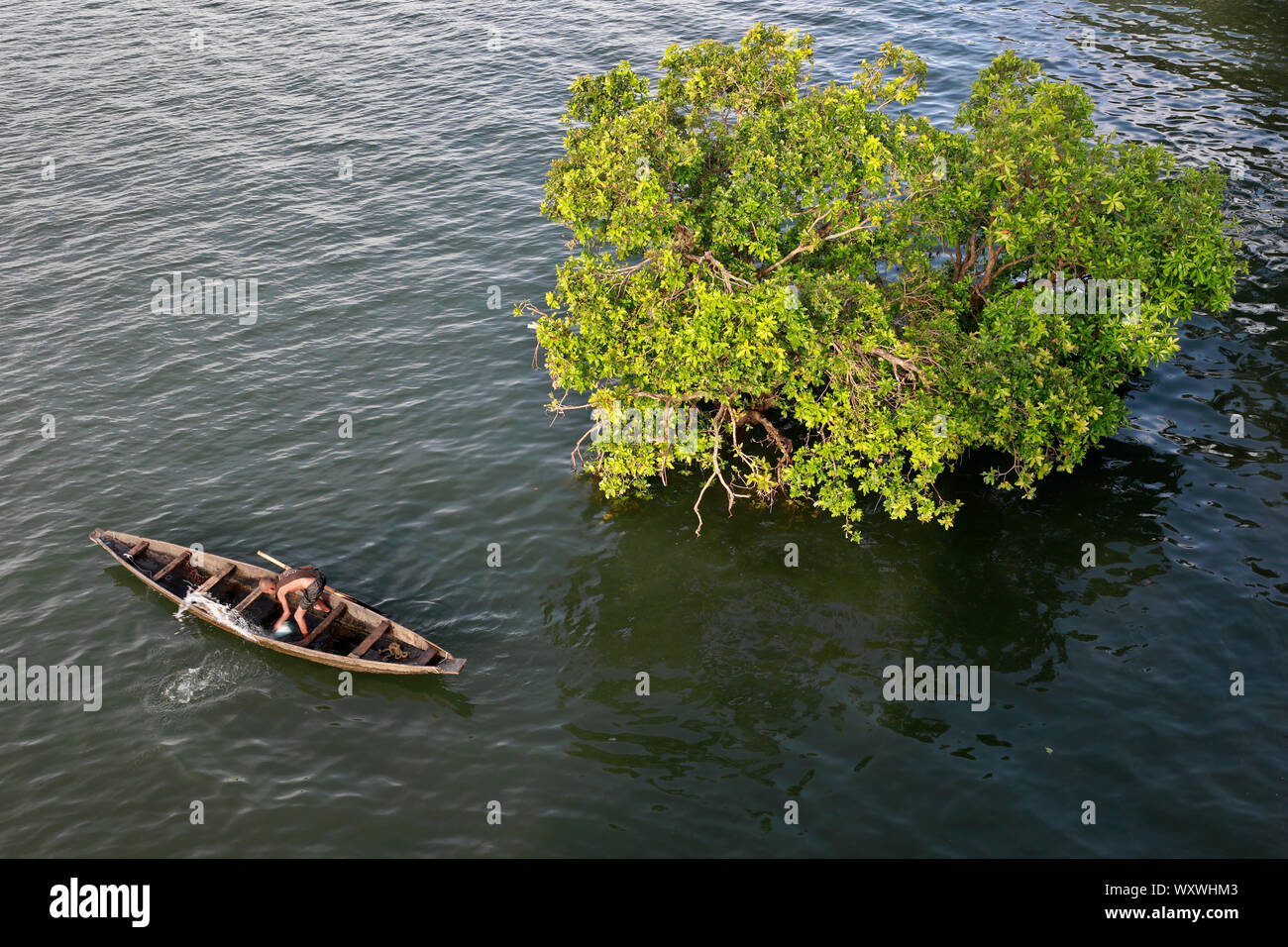 Sunamganj, Bangladesh - September 11, 2019: Tanguar haor located in the ...
