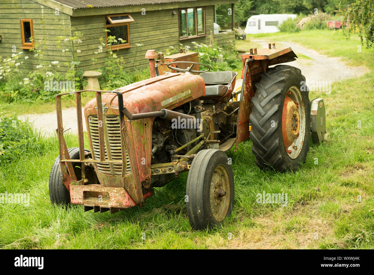 Vintage Massey-Ferguson 35X Tractor with Grass cutting attachment ...