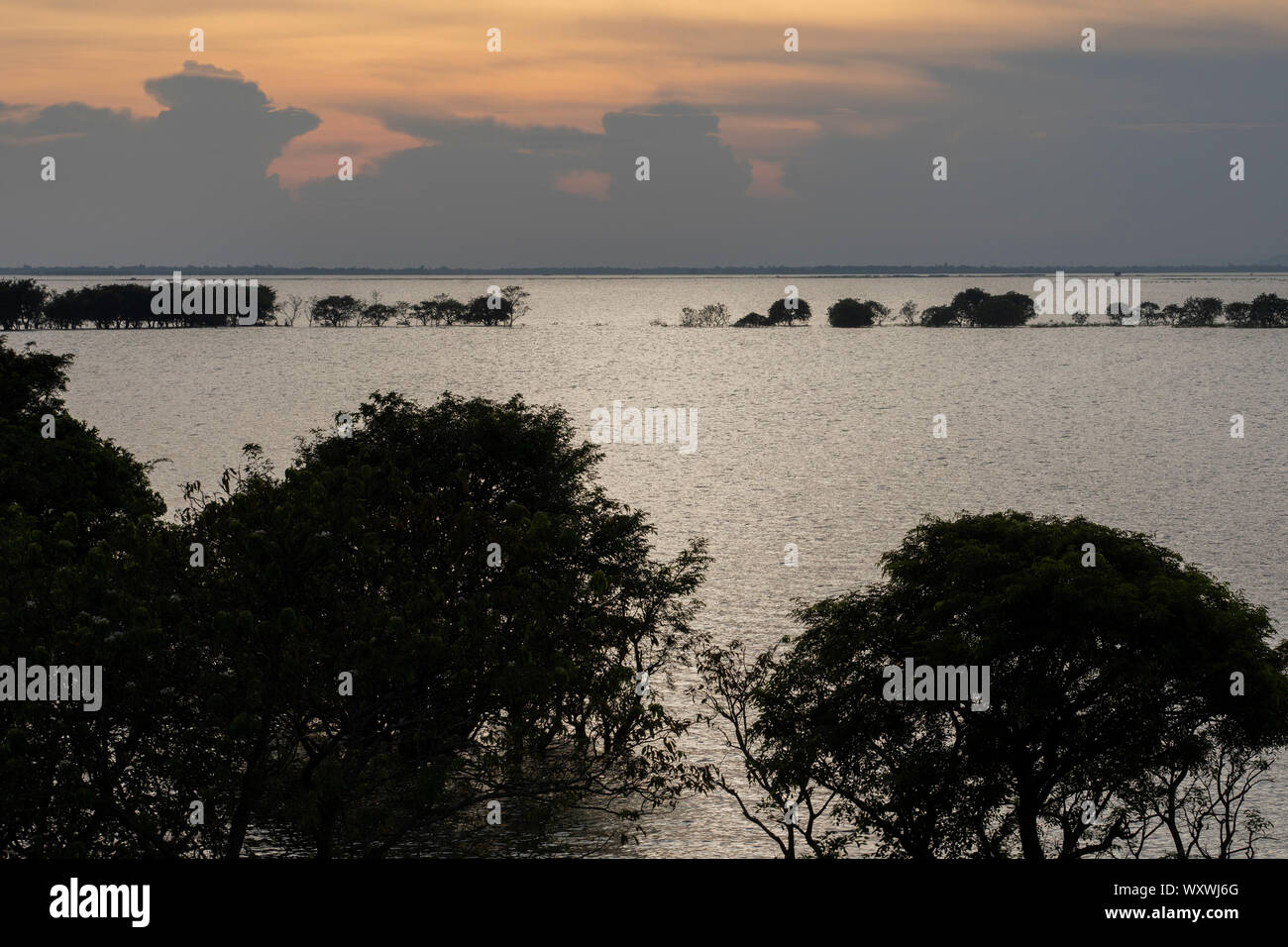 Sunamganj, Bangladesh - September 11, 2019: Tanguar haor located in the ...
