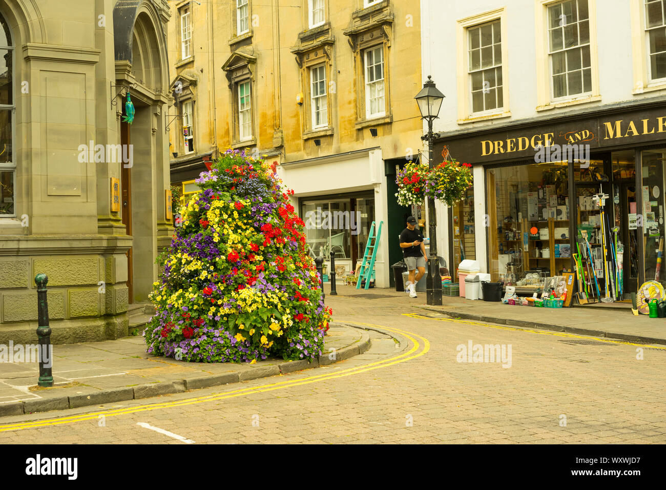 Shepton Mallet Town Centre, Shepton Mallet,Somerset, England,UK Stock ...