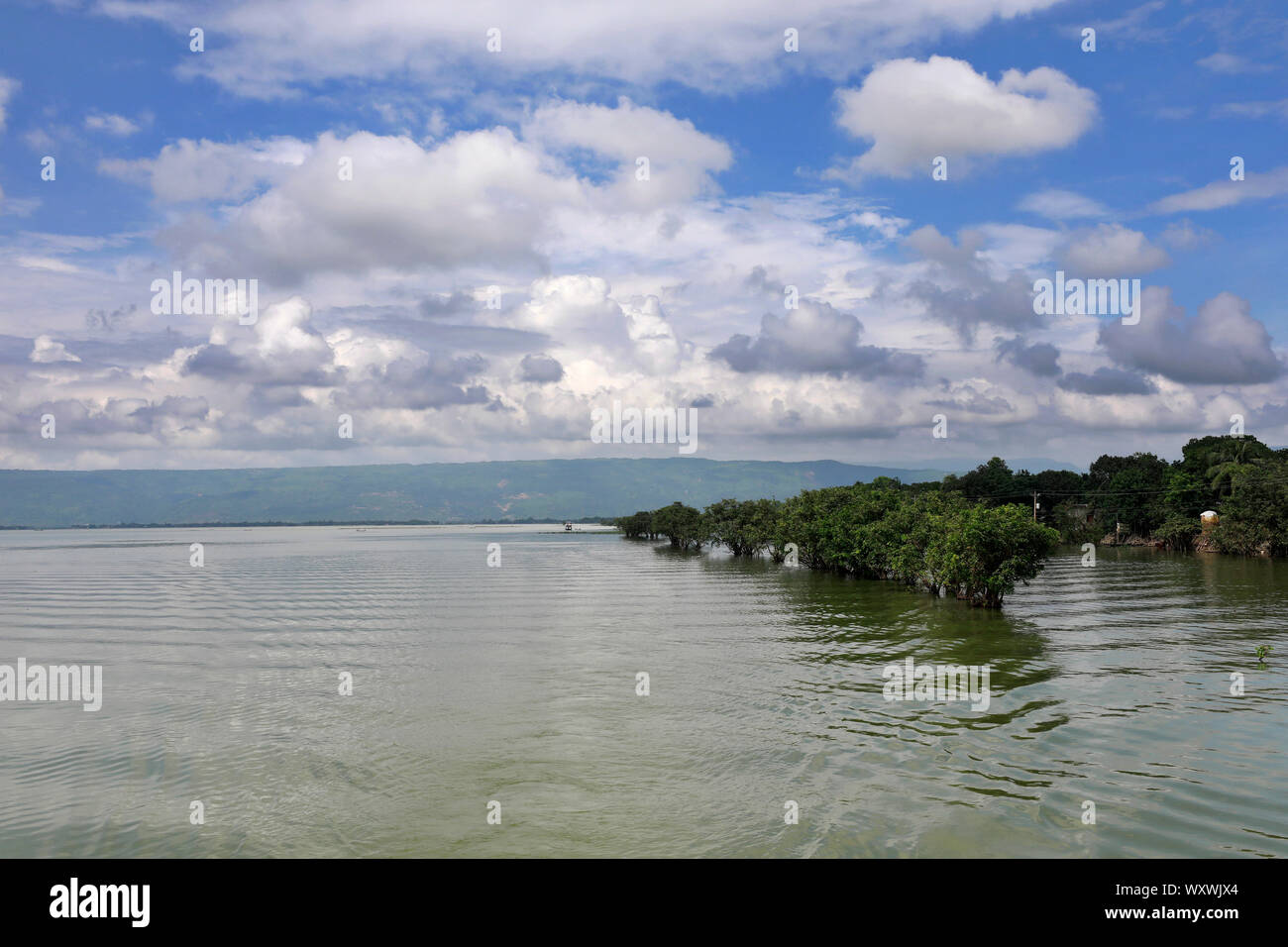 Sunamganj, Bangladesh - September 11, 2019: Tanguar haor located in the ...