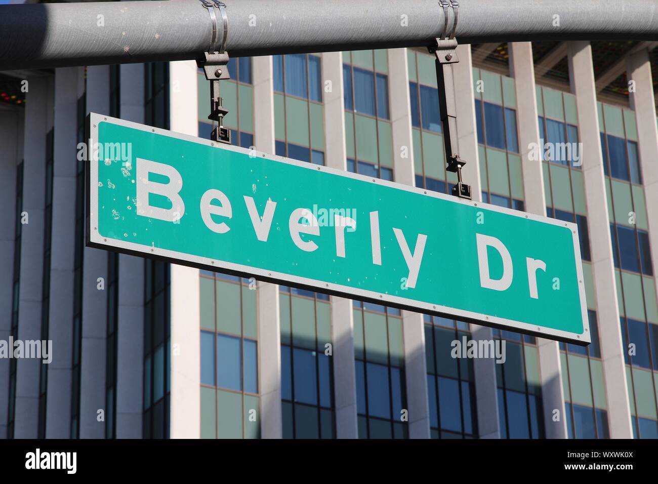Beverly Drive sign in Beverly Hills, Los Angeles, California, USA Stock ...