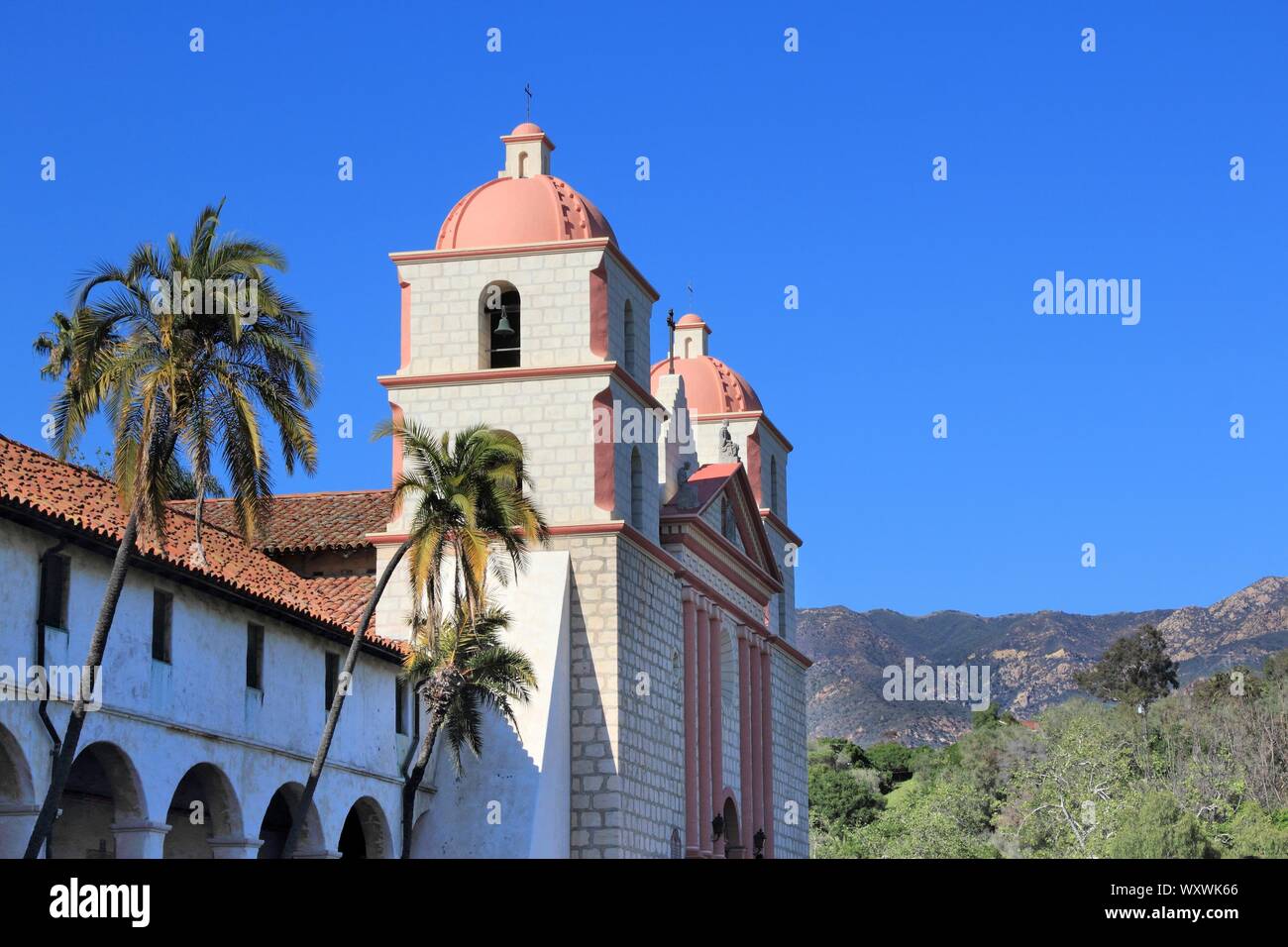 Santa barbara mission tree hi-res stock photography and images - Alamy