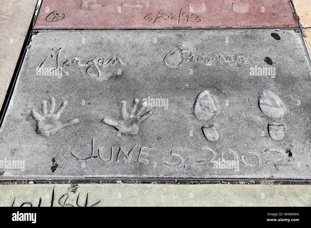 Celebrity handprints hand prints hi-res stock photography and images ...
