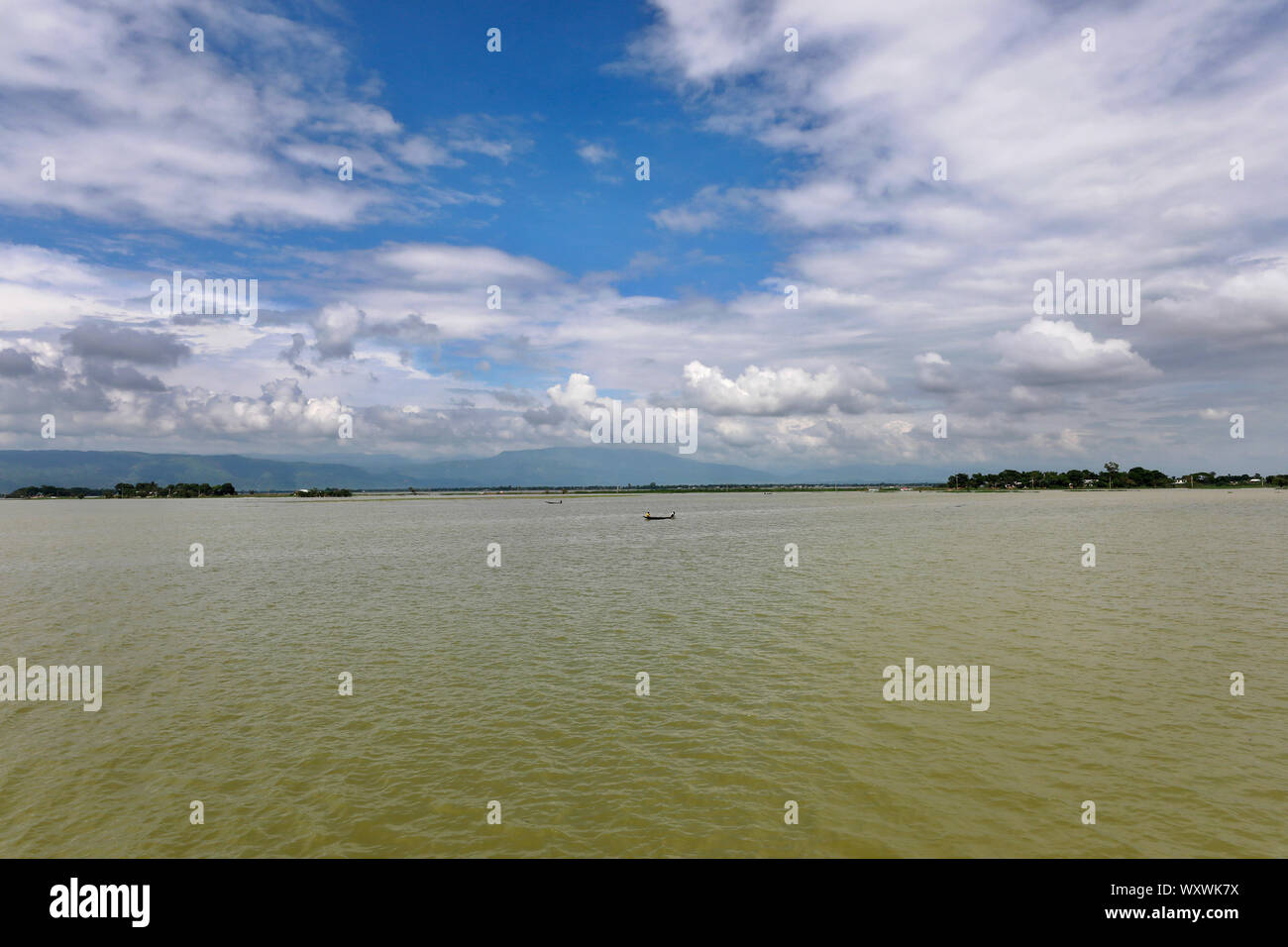 Sunamganj, Bangladesh - September 11, 2019: Tanguar haor located in the ...