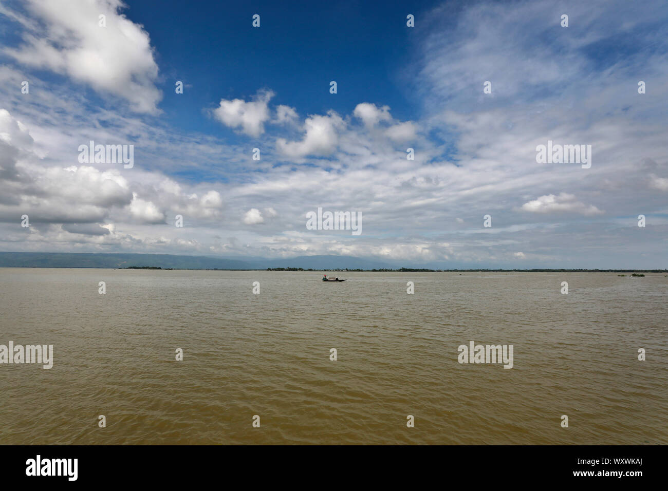 Sunamganj, Bangladesh - September 11, 2019: Tanguar haor located in the ...
