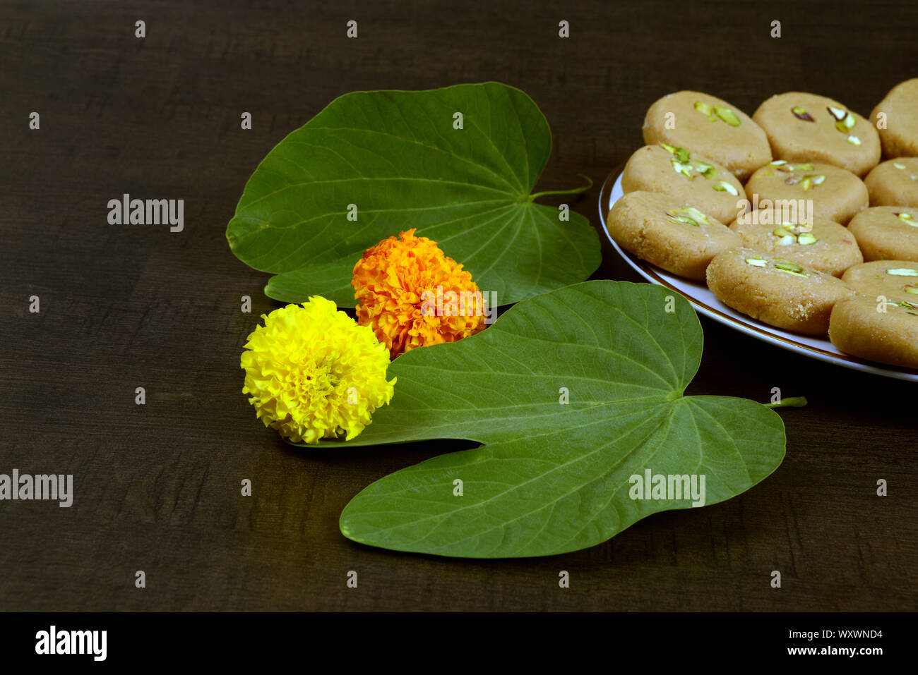 Apta leaf for Dussehra or Dasara, an Indian festival Stock Photo - Alamy