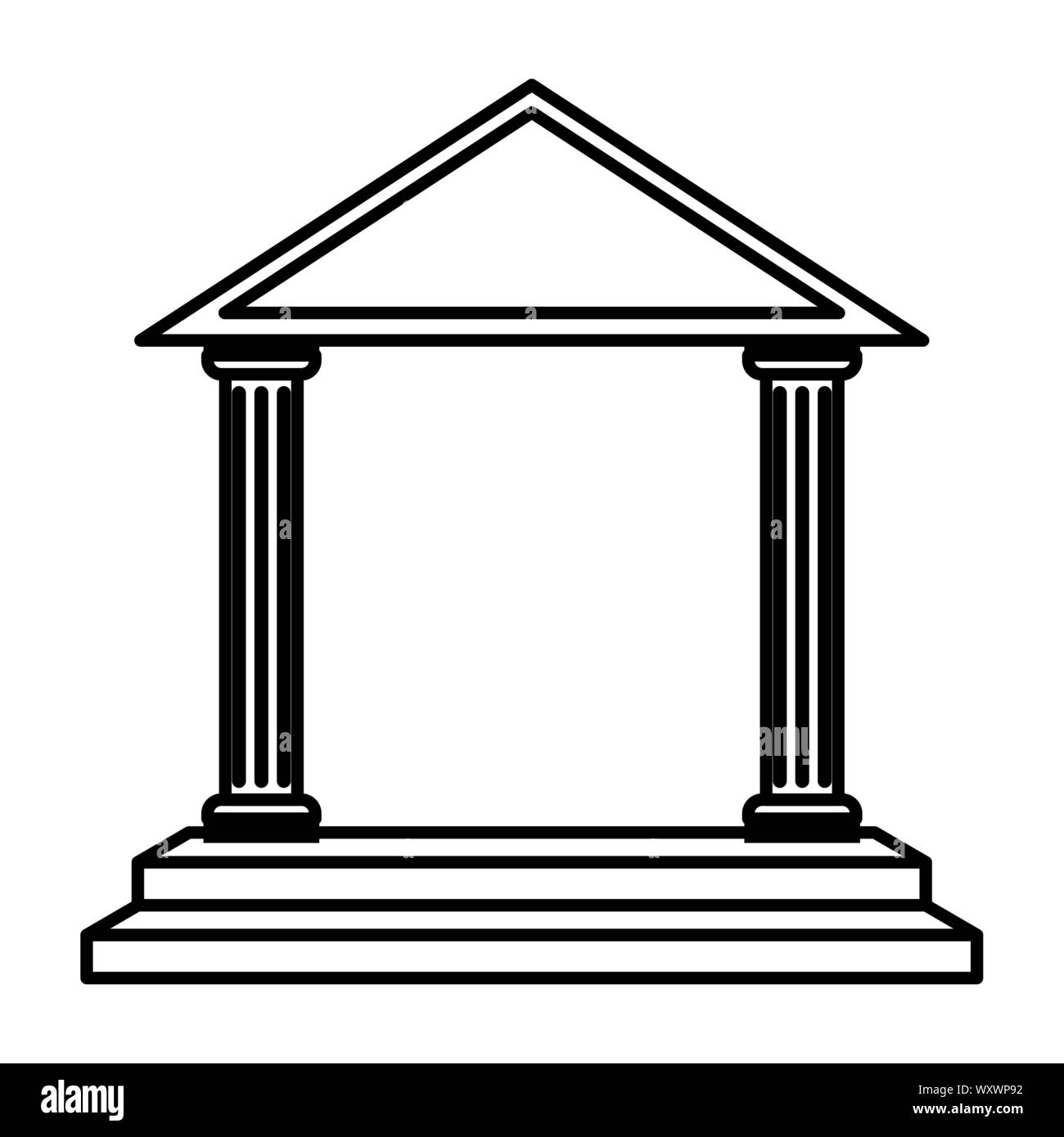 arch columns architecture isolated icon Stock Vector Image & Art - Alamy