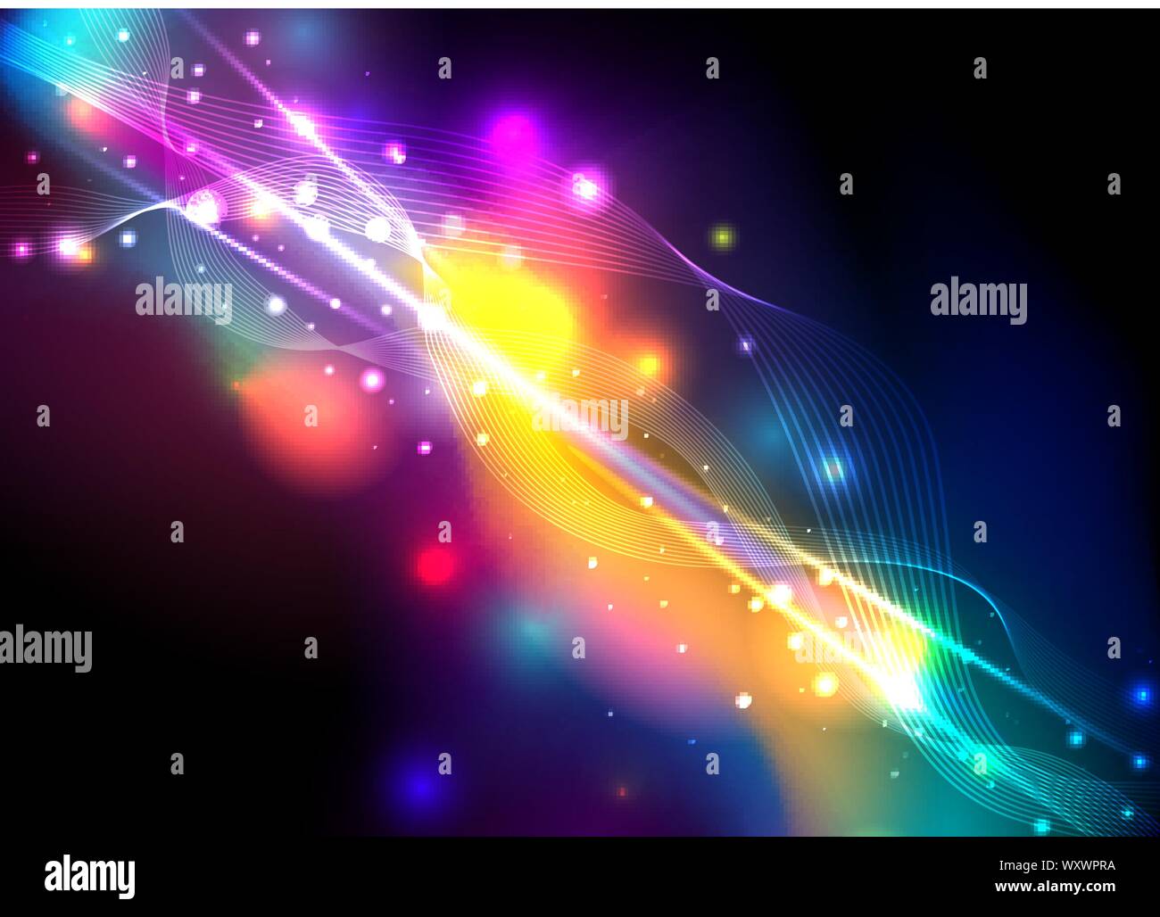 Aurora borealis shiny, abstract vector aurora australis background for ...