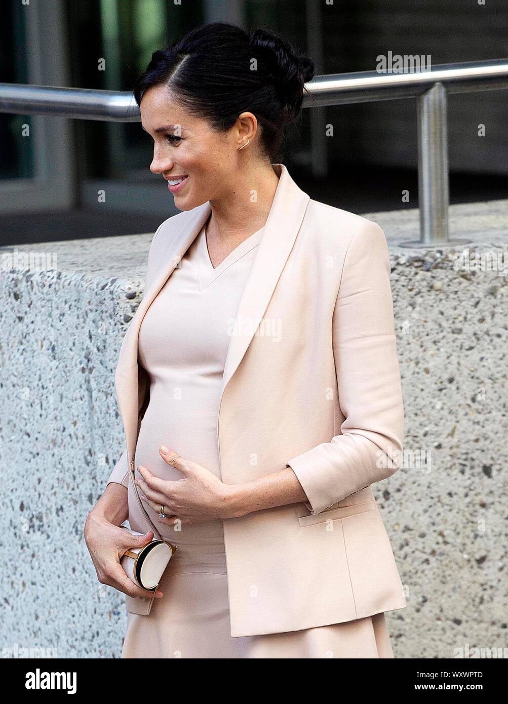 Meghan, The Duchess of Sussex, pictured at the National Theatre in ...