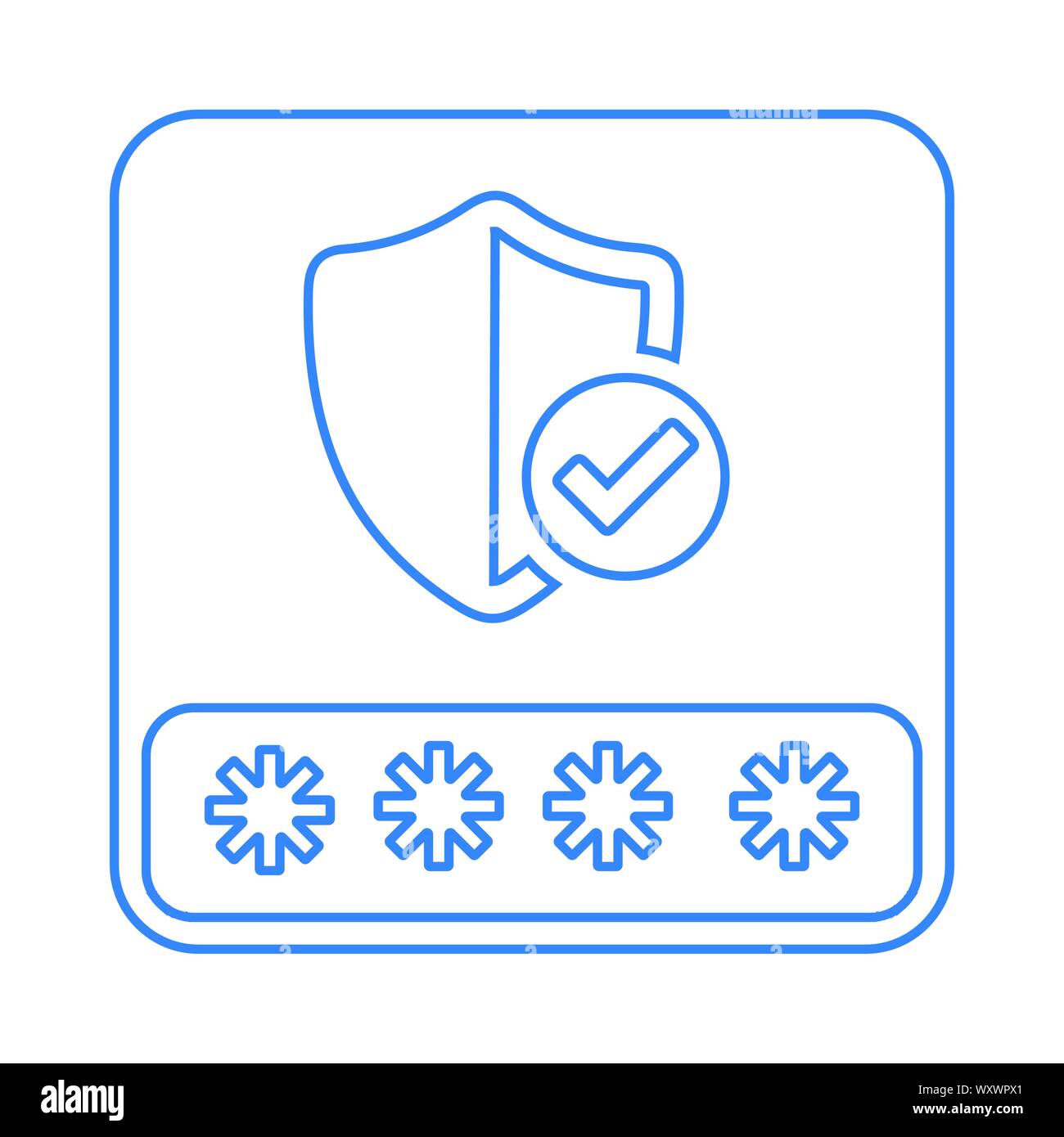 Lock password security icon Cut Out Stock Images & Pictures - Alamy
