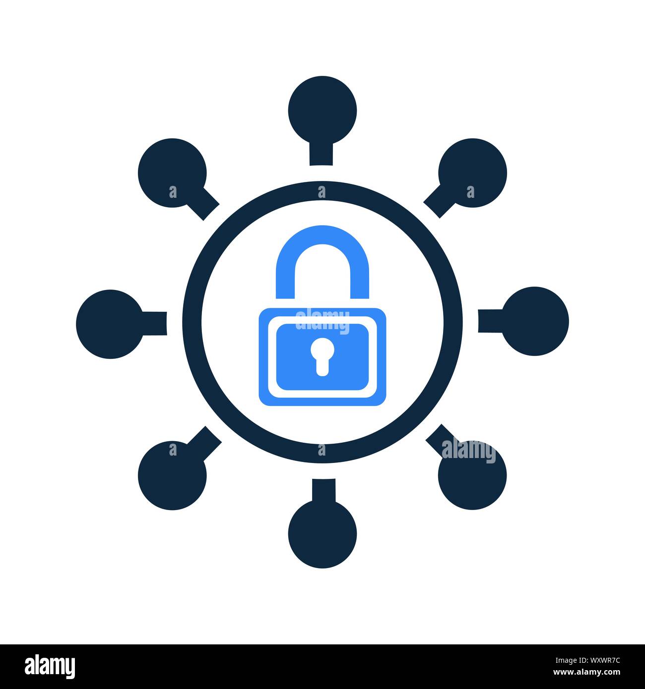 Protection network Stock Vector Images - Alamy