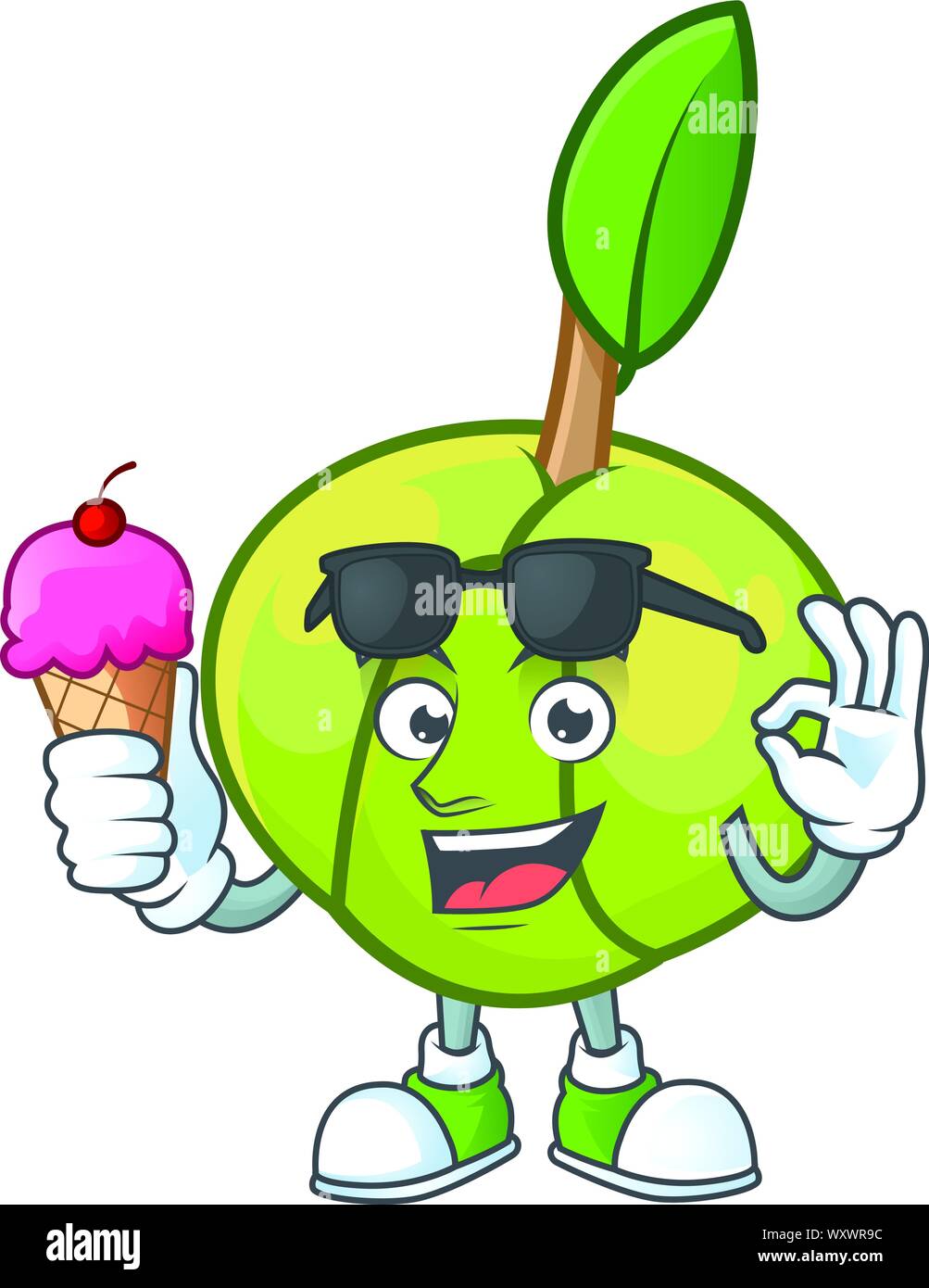 Ice apples Stock Vector Images - Alamy