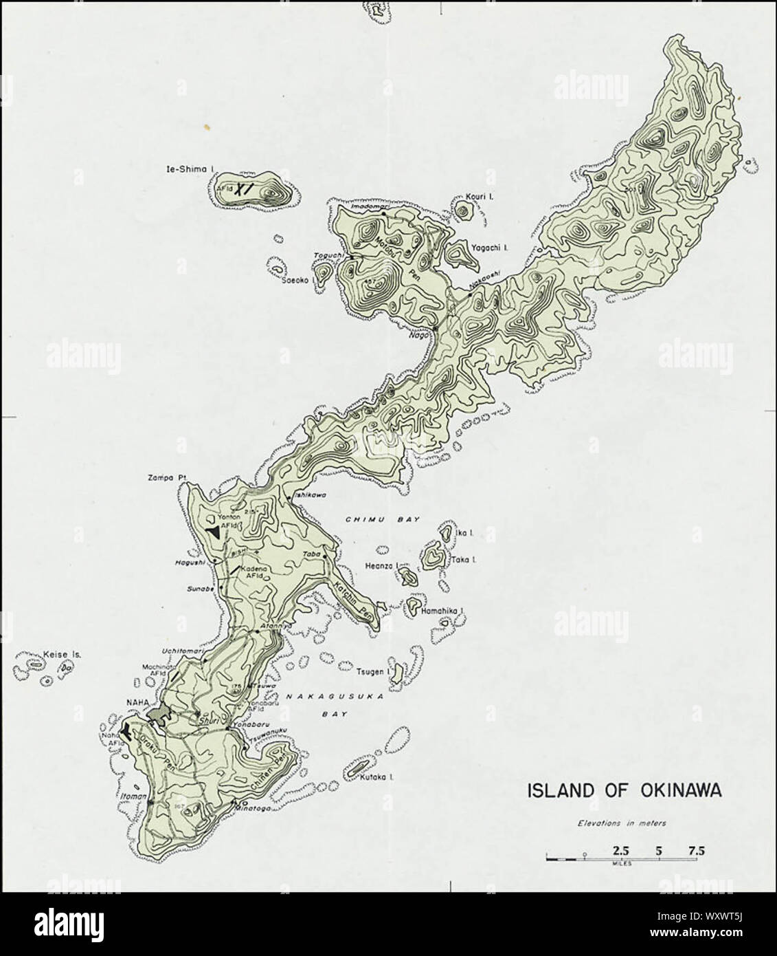 Map of okinawa hi-res stock photography and images - Alamy