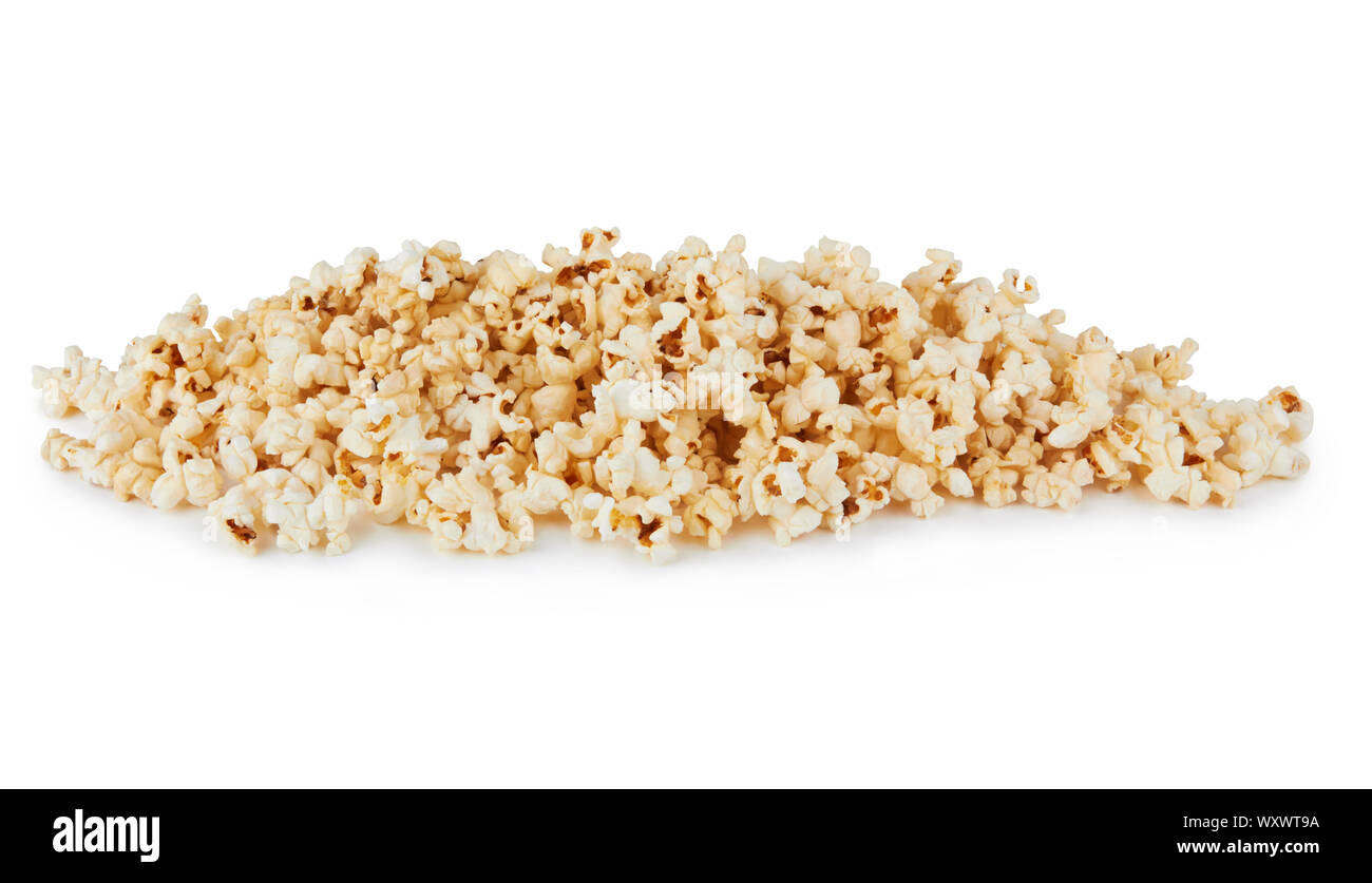 Popcorn isolated on a white background Stock Photo - Alamy