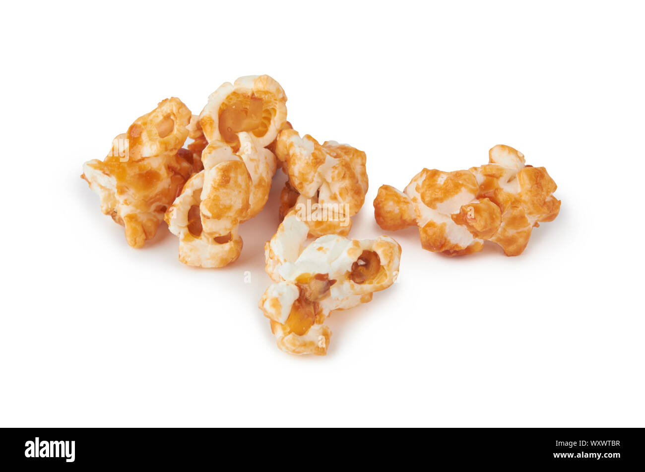 Popcorn isolated on a white background Stock Photo - Alamy