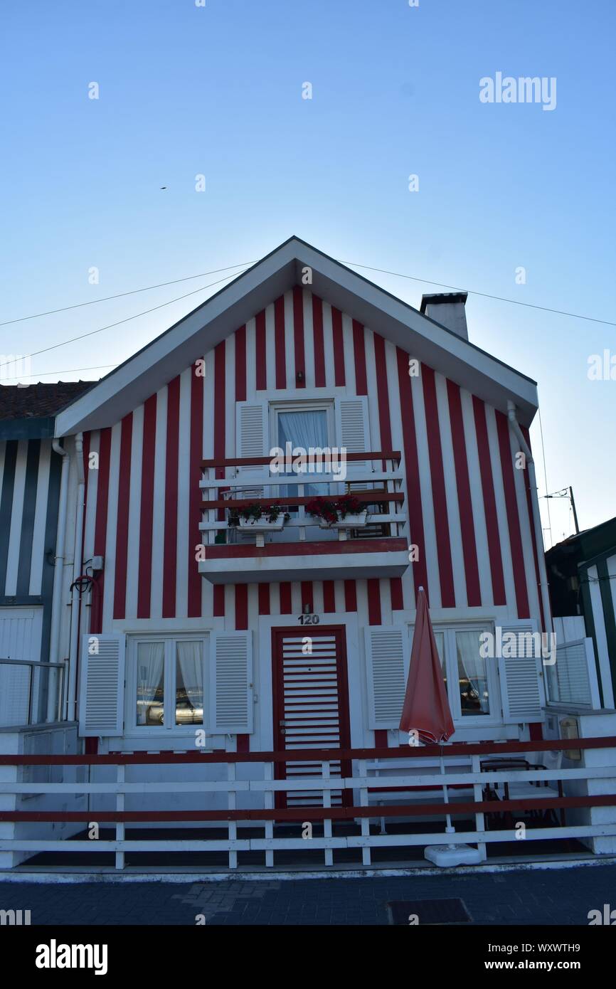 Colorful houses, a delightfully typical and traditional landscape of ...