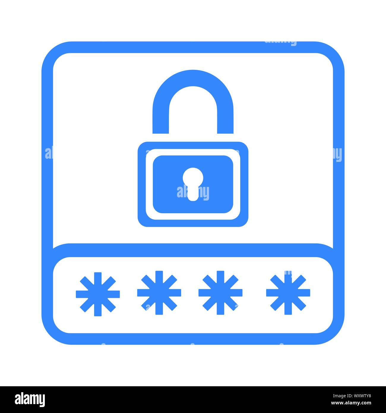 Lock, password, security icon Stock Vector Image & Art - Alamy