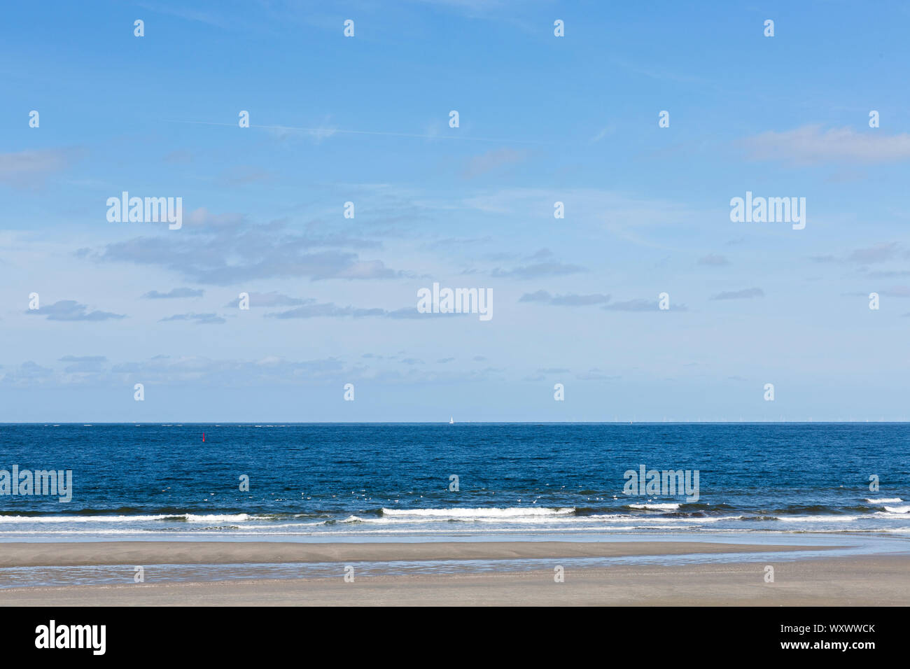 Norderney; Strand, Meer, Himmel, Horizont Stock Photo - Alamy