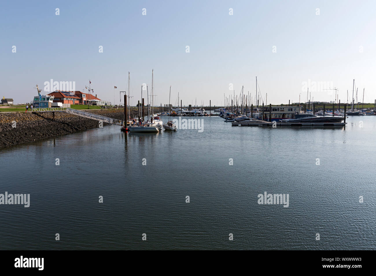 Norderney; Yachthafen, Segelschule Norderney Stock Photo - Alamy