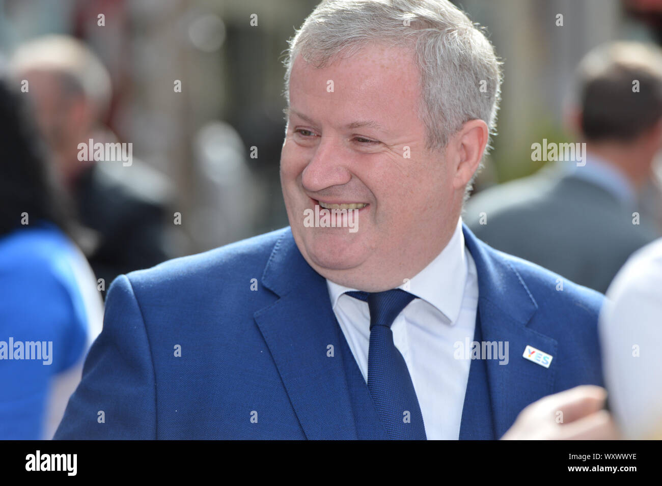Glasgow, UK. 18 September 2019.Pictured: Ian Blackford. Ian Blackford ...