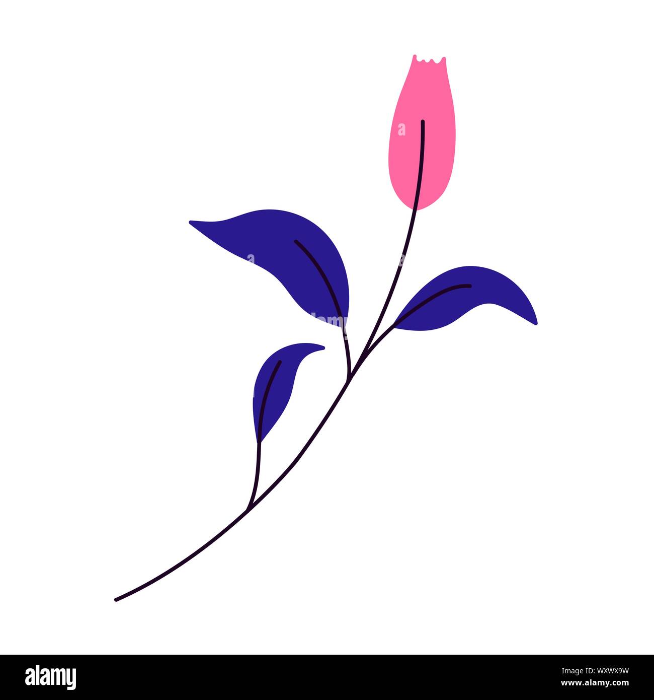 Flower design, floral nature plant ornament garden decoration and ...